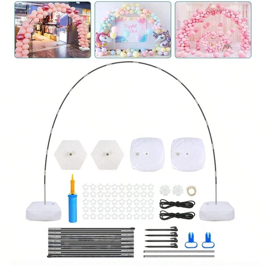 Vandise Adjustable Balloon Arch Kit With Water-Filled Base, Reusable ...