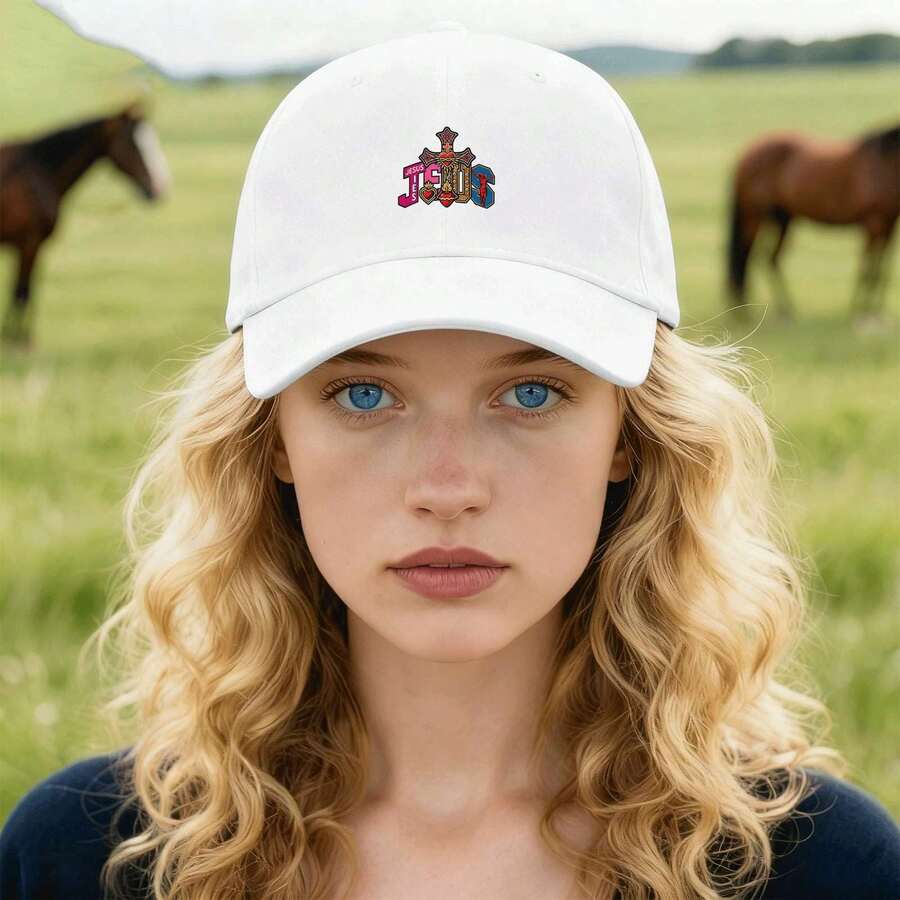 Jesus Religious Baseball Cap Lightweight Adjustable Premium Polyester ...