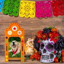 ZZXC 5 Pcs Dia De Los Muertos Decorations Ofrenda Shadow Box Day Of The ...
