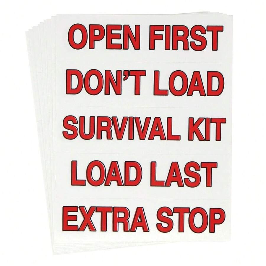 Etiquetas adhesivas de alerta de mudanza con código de colores ...