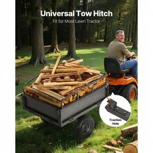 10 Cu. Ft Heavy-Duty Garden Dump Trailer, 227 Kg Capacity, ATV/UTV Tow ...