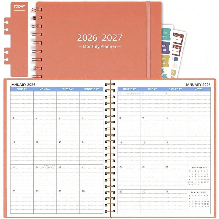 2026-2027 Monthly Planner(7.4'' X 9.6''), 18 Months Agenda Planner From ...