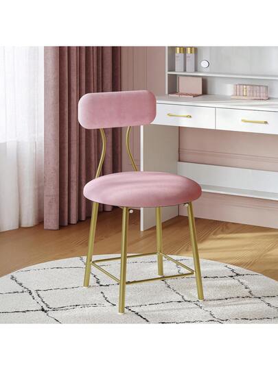 HaluPeit Dressing Table Chair With Gold Legs, Vanity Stool Chair With ...