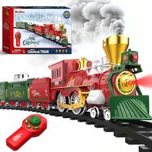 Christmas Remote Control Train Set With Lights And Sound Effects ...