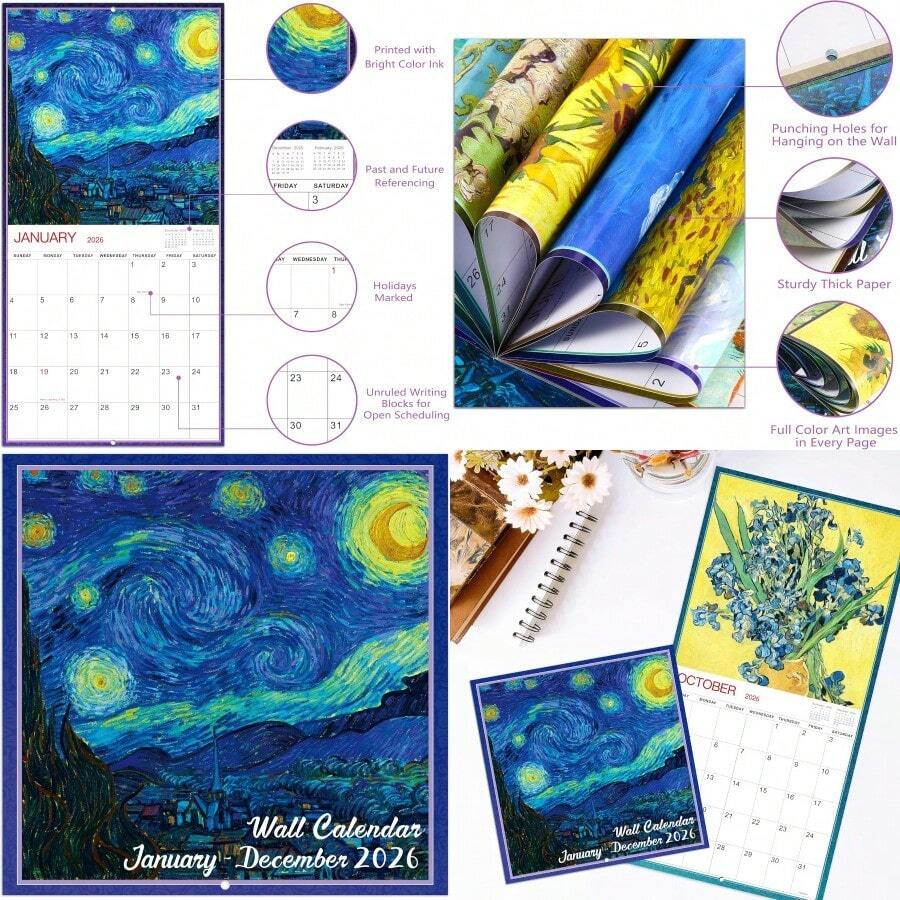 Ml Wall Calendar 2026 2026 Calendar 12 Monthly Wall Calendar 2026 January 2026 To December 2026 ...