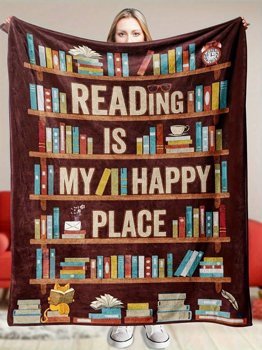 1 Pc Book Lovers Gifts Blanket - Librarian Gifts Throw Blanket - Book ...