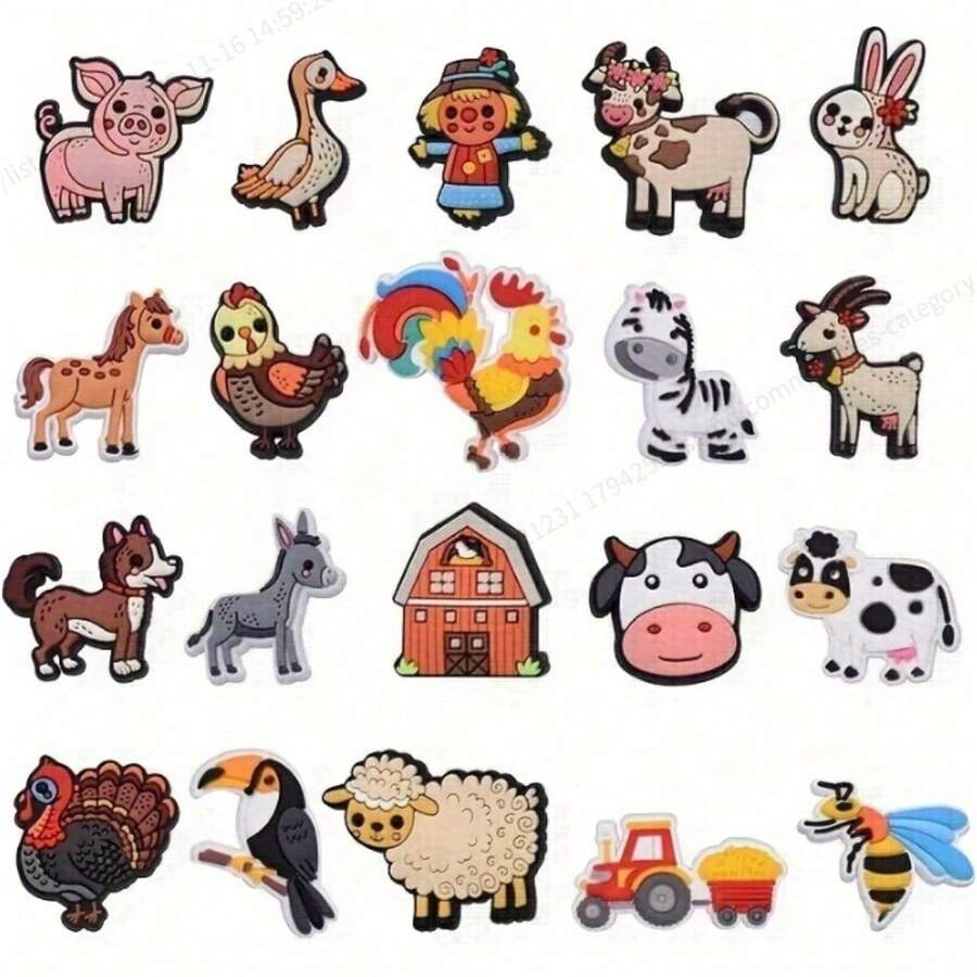 15pcs Cartoon Shoe Decorations, Suitable For Clogs, Bubble Slippers ...