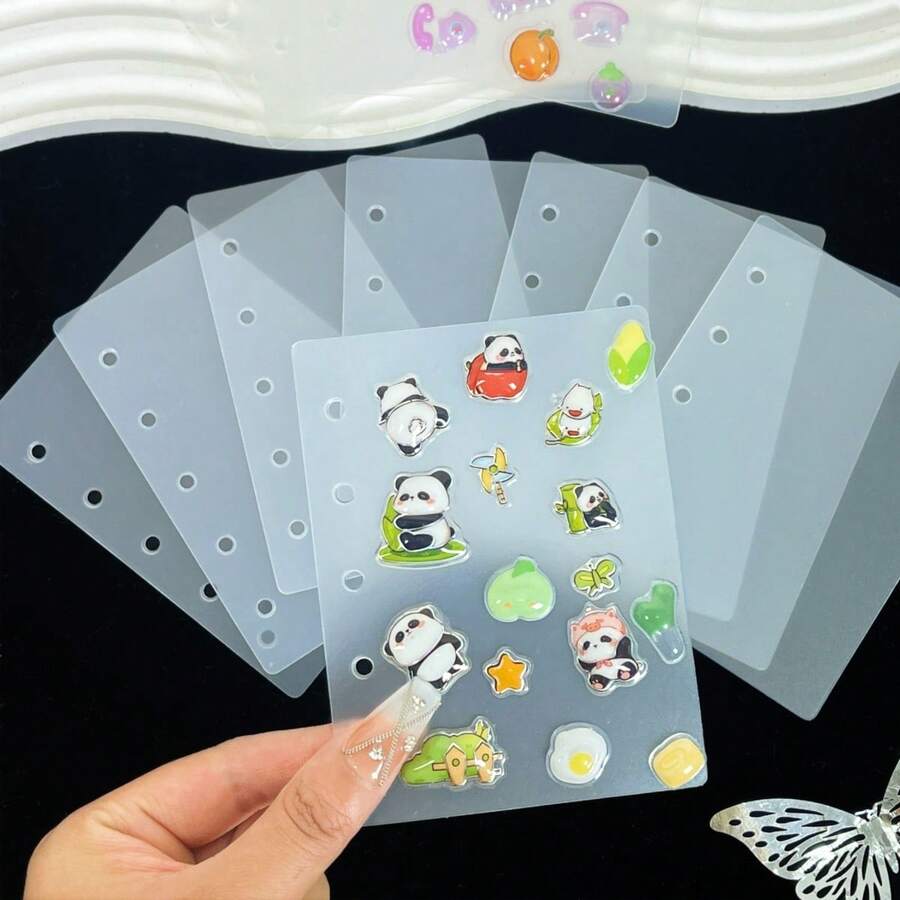 5/10/15pcs/Bag M5 Semi-Transparent Matte Divider Sheets, 3D Embossed ...