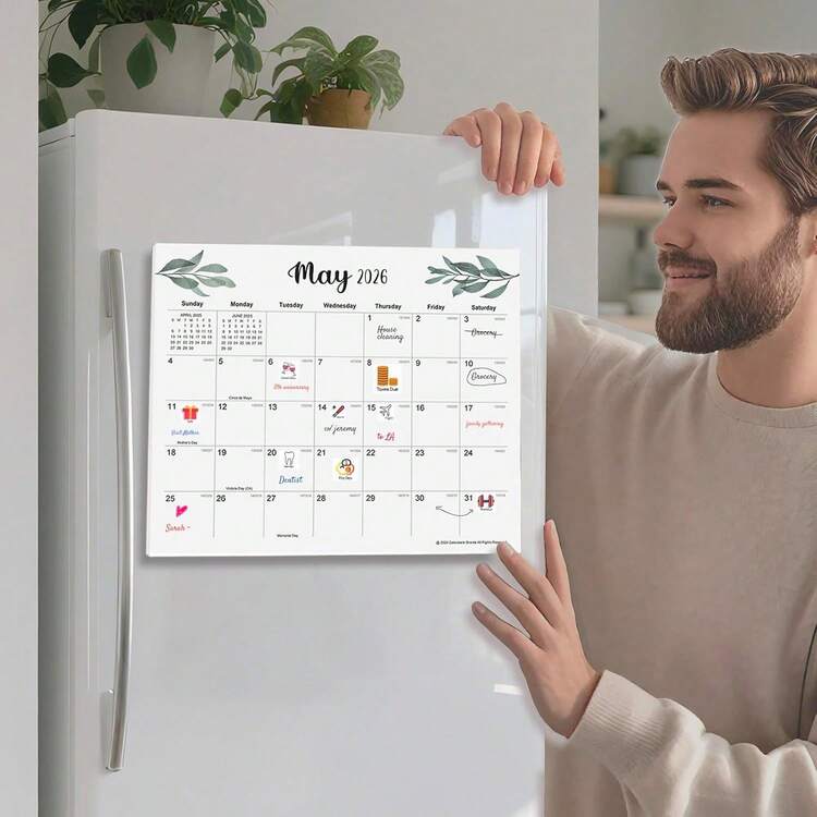 Magnetic Fridge Calendar 2026-2027 Canada, Family Organizer 22 Months ...