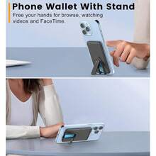 Phone Card Holder, Ultra Slim Stick On Wallet Stand Silicone Sticky ...