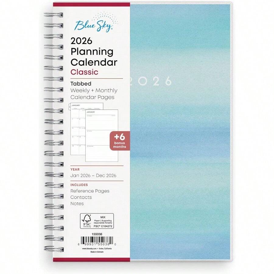 2026 Weekly And Monthly Planner Calendar January 2026 - Deceer 2026 " X ...