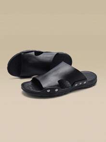 Neue Sommer Flach-Sandalen für Herren, rutschfeste weiche Sohle ...