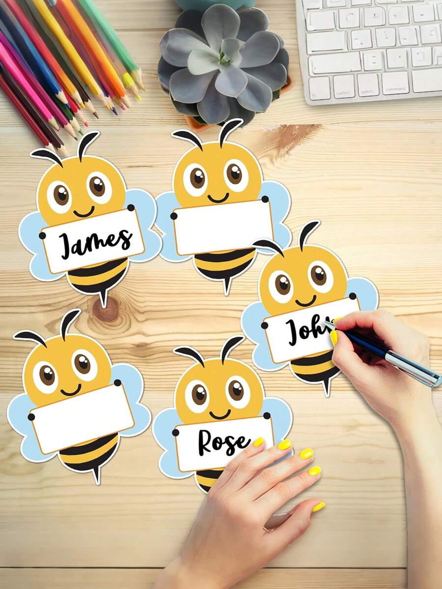 48pcs Cutouts For Classroom Bulletin Board Decorations, Bee Classroom ...