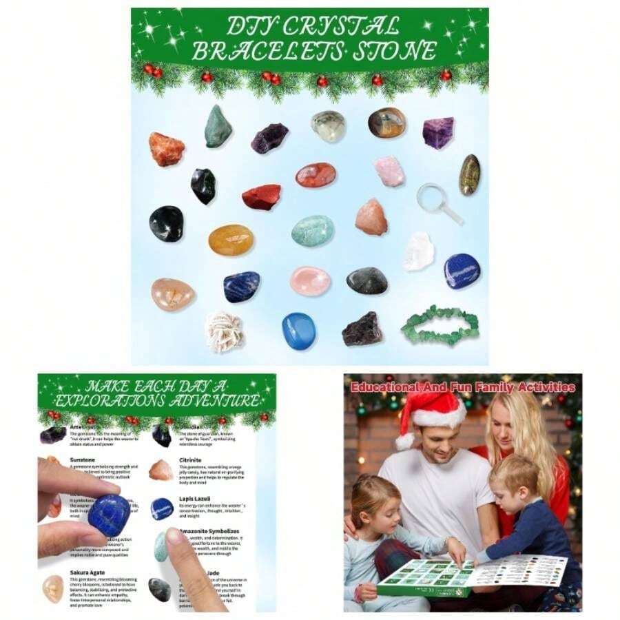 Rock Advent Calendar 2025, Advent Calendar, Minerals Fossils With 24 ...