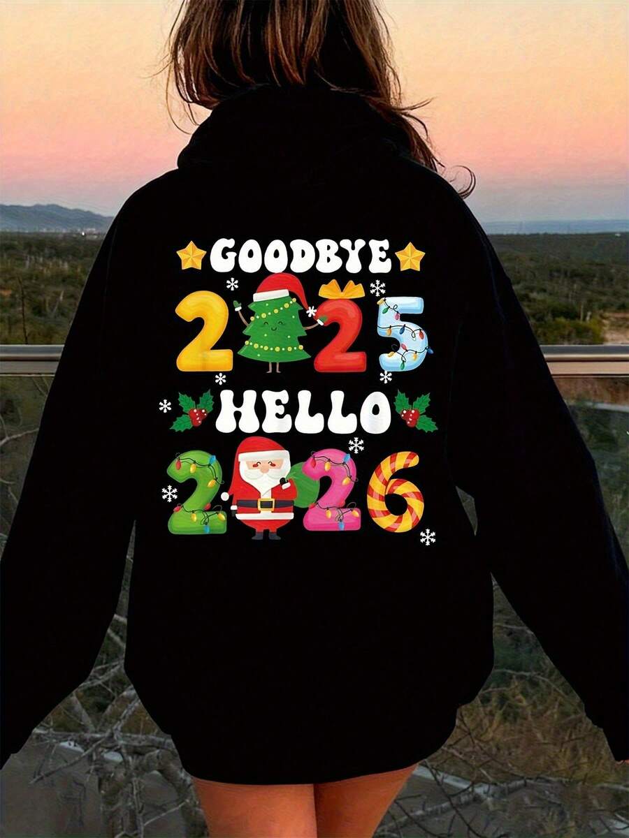 Goodbye 2025 Hello 2026 Christmas Holiday Celebration Sweatshirt New ...