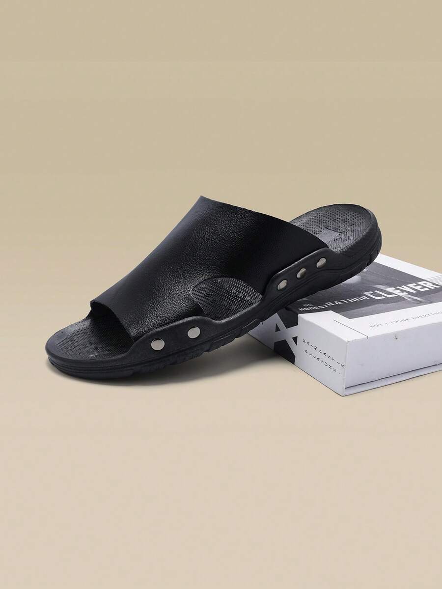 Neue Sommer Flach-Sandalen für Herren, rutschfeste weiche Sohle ...