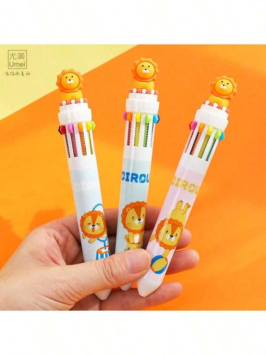 1 Peça Caneta Esferográfica com Botão de Pressão em Forma de Animal ...