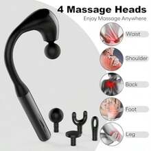 Massage Gun Deep Tissue With Extended Handle Revolutionary U-Shaped ...