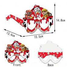 Paw Patrol Themed Party Photo Props Funny Paper Glasses, Birthday Party ...