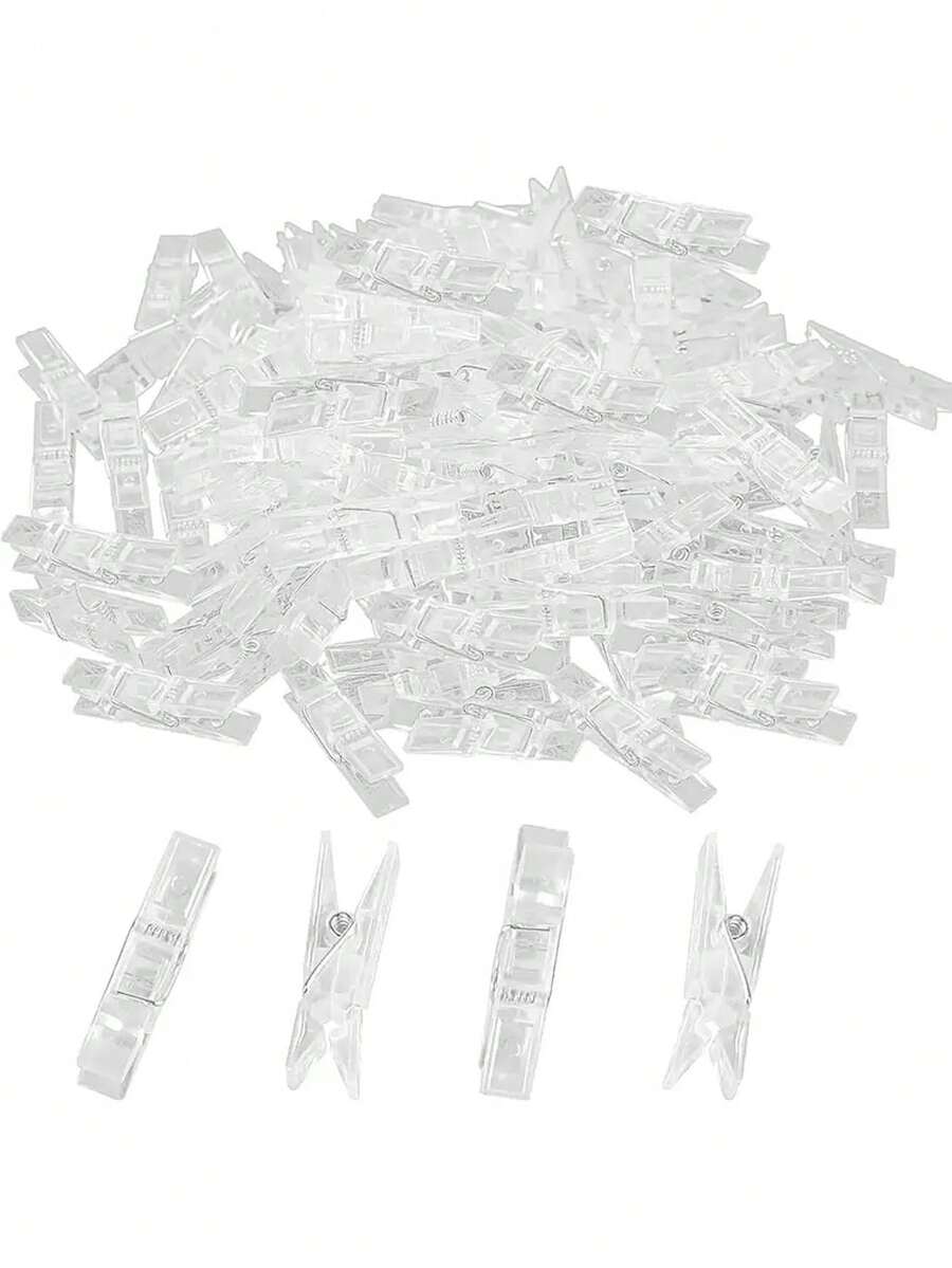 20pcs Transparent Acrylic Clips, Mini Clips For Photos And Home Decor ...