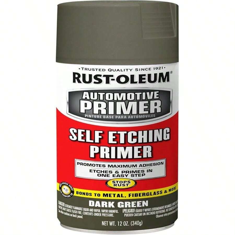 Rust-Oleum 249322 Automotive Self Etching Primer Spray, 12 Oz, Matte ...