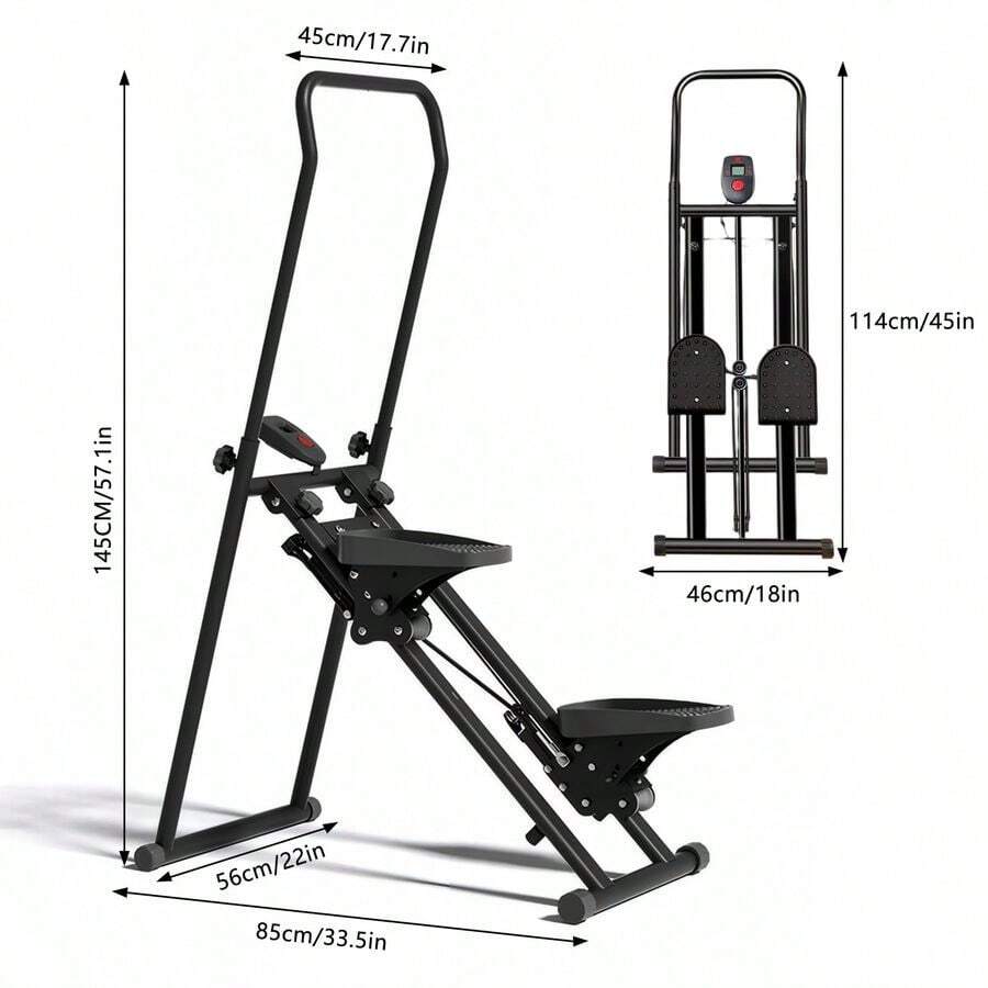 Stair Stepper For Home Gym, Folding Vertical Cardio Exercise Climber ...