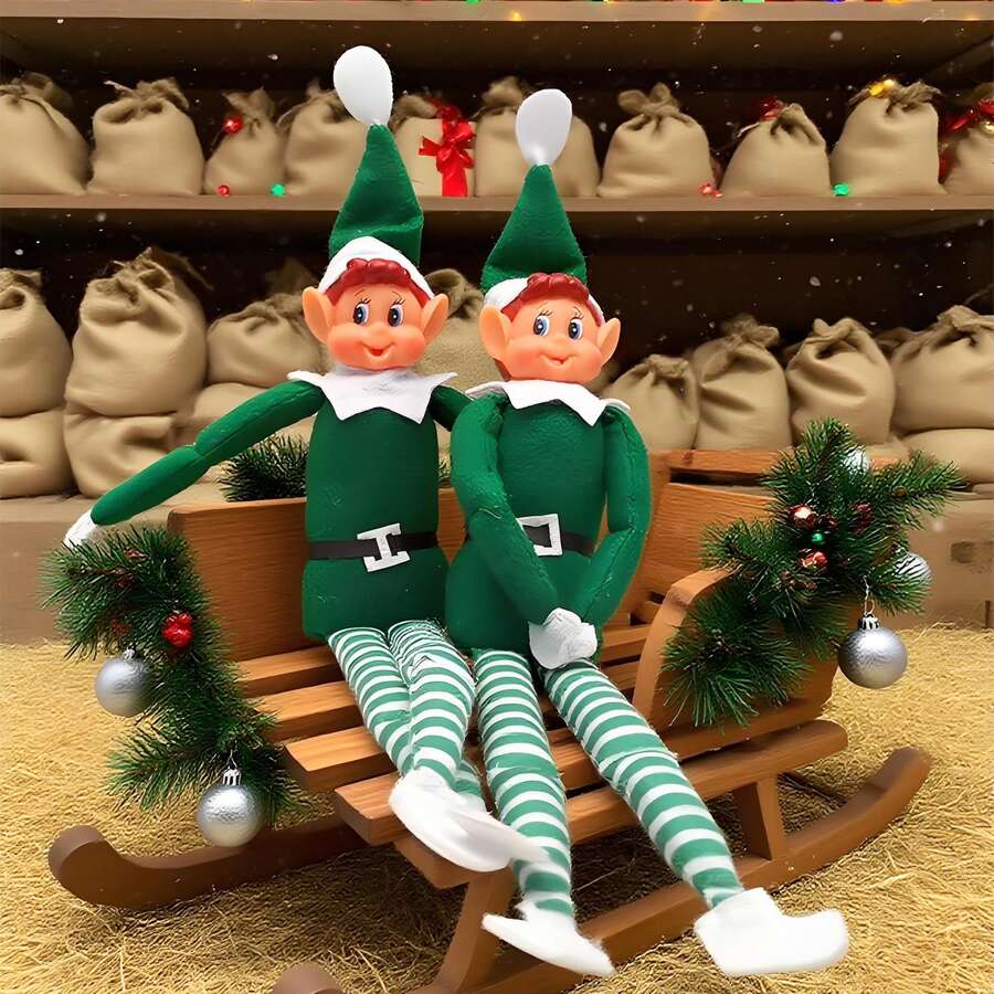 Elfie und Elvie Set lustige und verspielte Elfen verhalten Sich ...
