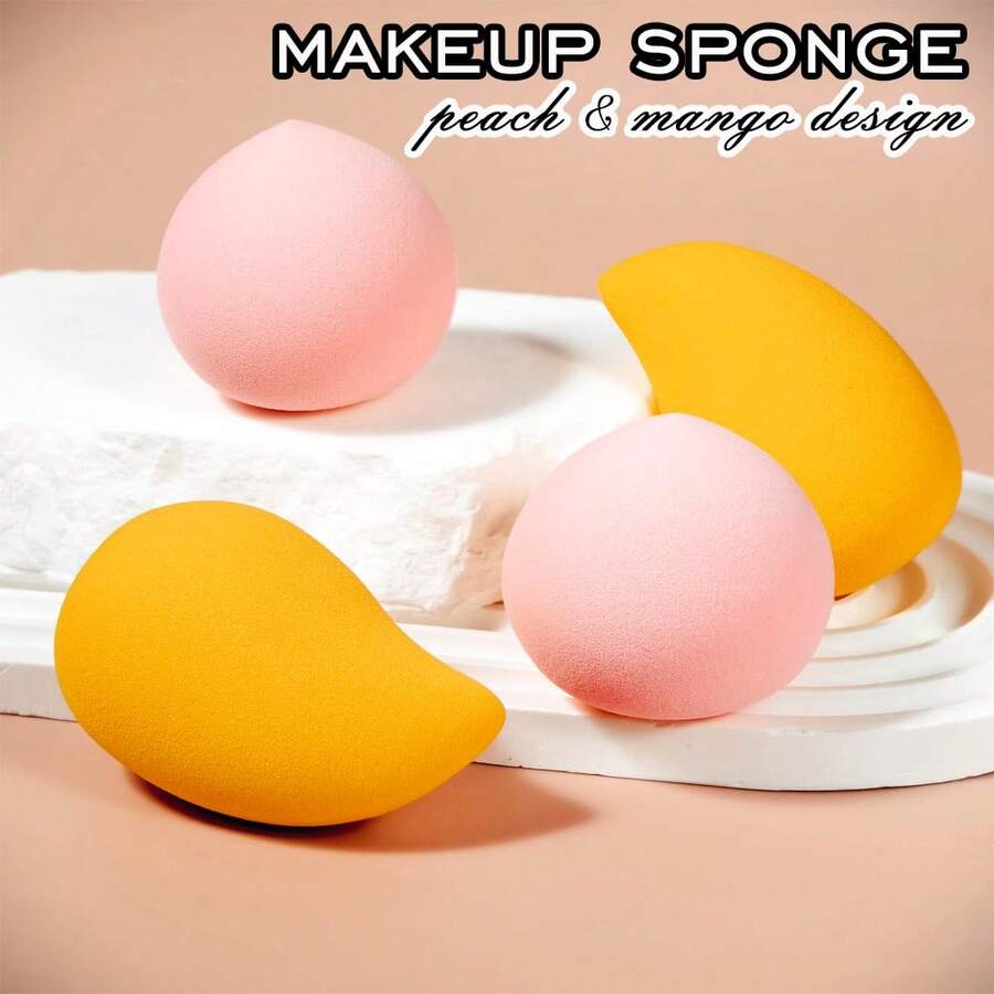 1/2/4pcs Makeup Sponge - Ultra Soft Reusable Cosmetic Sponge For Liquid ...