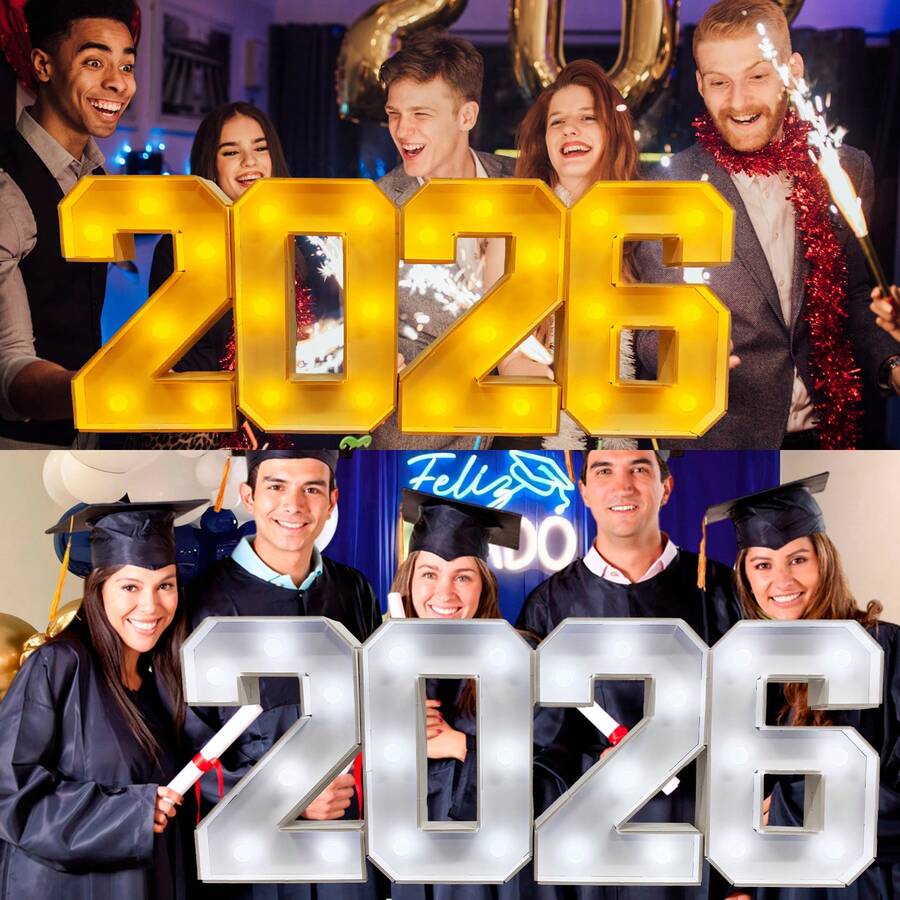 Light Up Numbers 2026 Marquee Numbers 2026 For 2026 New Year ...