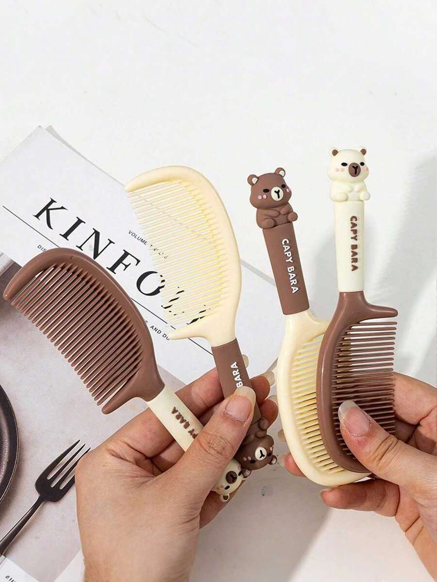 1pc Capybara-Shaped Handle Baby Comb - Cute Baby-Style Colored Kids ...