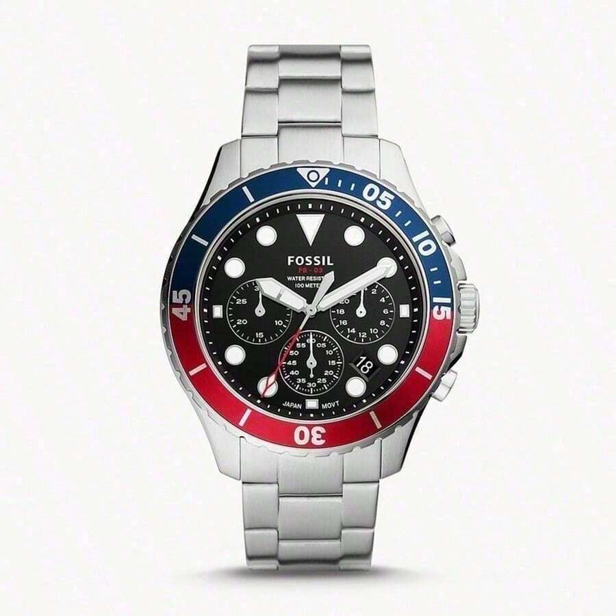 Fossil Herren Chronograph Quarzuhr: Schwarzes Zifferblatt ...