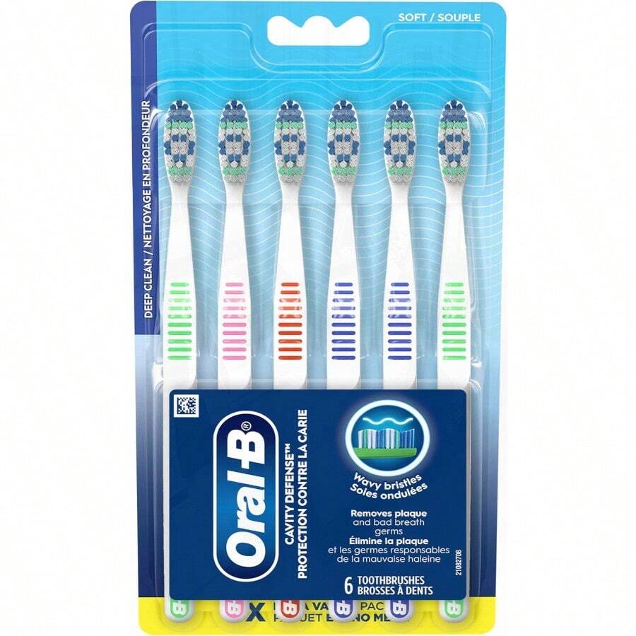 Cavity Defense Toothbrush Soft 6 Count Colors May Vary | SHEIN