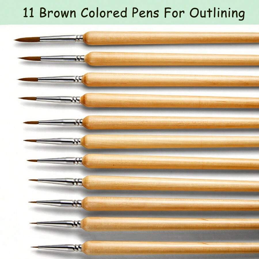 [11 Pincéis de Pintura Micro Duráveis] Pincéis Finos | Perfeitos para ...