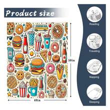 McDonalds Cheeseburger Burger Food Blankets For Adults Flannel Throw ...