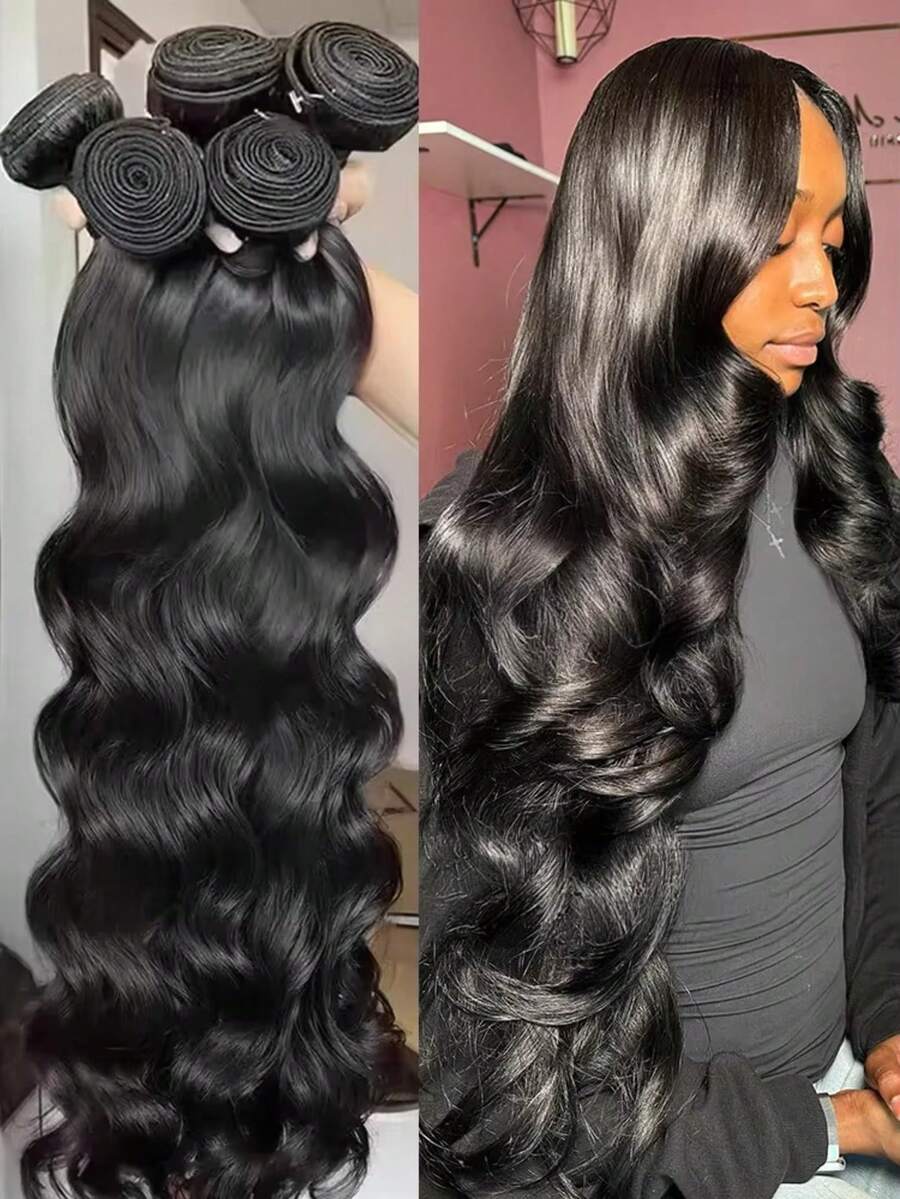 15A Brazilian Body Wave Bundles Human Hair (20 22 24 Inch) 100% ...