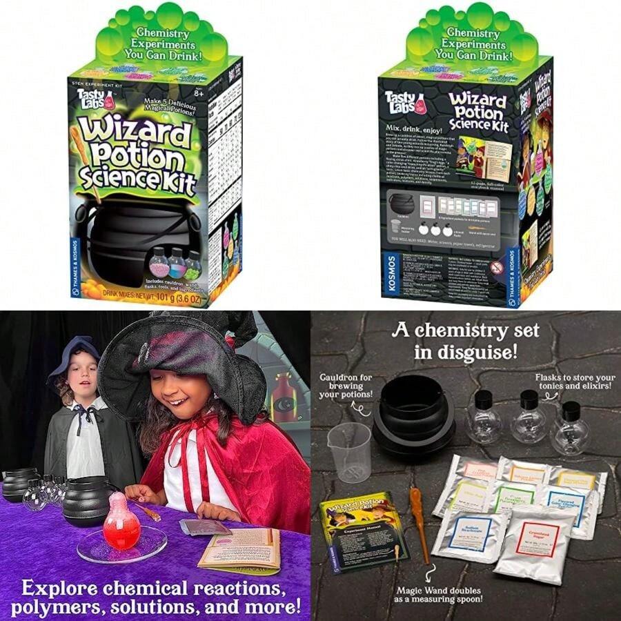 Thames & Kosmos Tasty Labs: Wizard Potion Science Kit | Make 5 ...