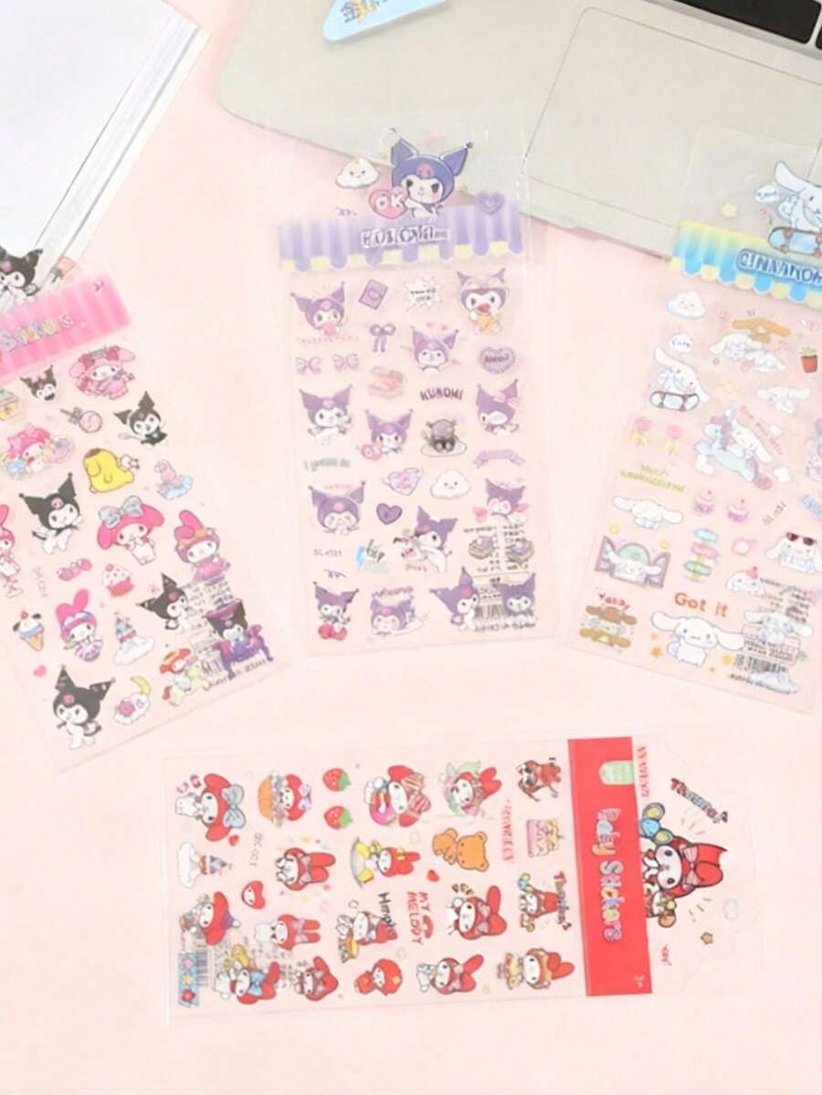 Cute Cartoon Sticker Water Cup Stationery Notebook 3D Rabbit 3D Bubble ...