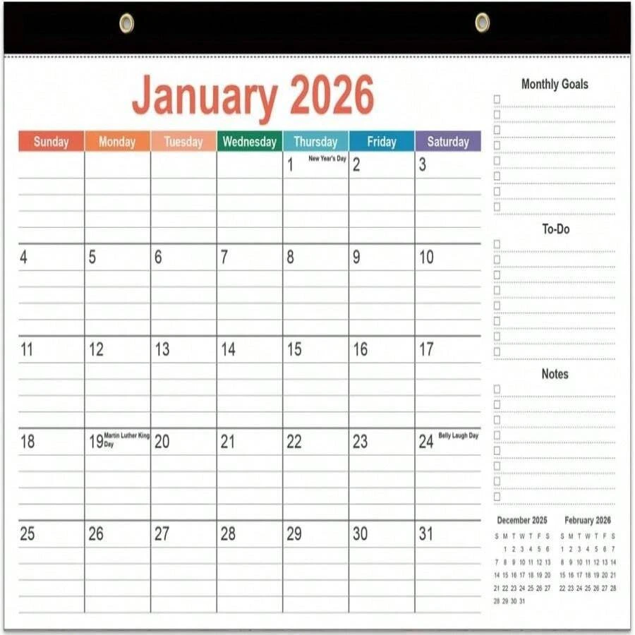 Desk Calendar 2026 With Desktop Mat, 20 Month Small Desk Pad Calendar ...