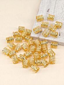 40 Alloy Hair Jewelry Hair Cuffs For Braids Metal Dreadlock Beads Hair ...