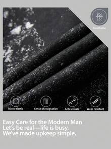 Mens Suits 3 Piece Graffiti Suit Single Breasted One Button Jackets ...