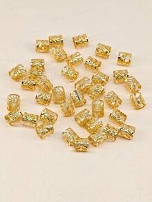 40 Alloy Hair Jewelry Hair Cuffs For Braids Metal Dreadlock Beads Hair ...