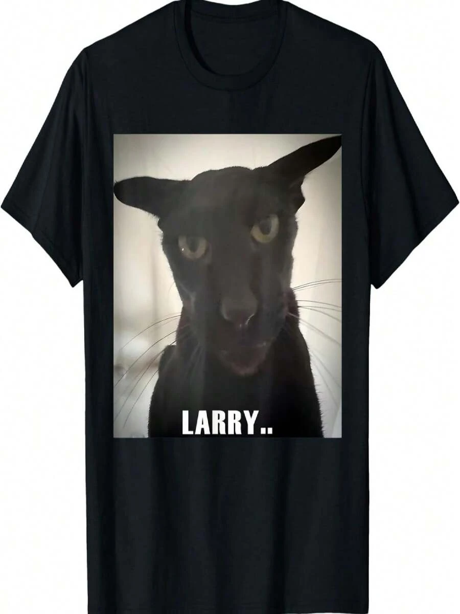 Evil Larry Meme Larry Cat Meme Cursed Memes Brainrot Memes T-Shirt(2 ...