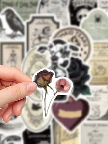 50pcs Gothic Apothecary Vintage Potion Labels Stickers For Notebooks ...