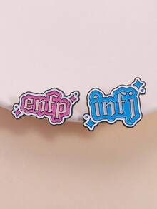1/2pcs MBTI Personality Type Enamel Pins, Extrovert & Introvert ...