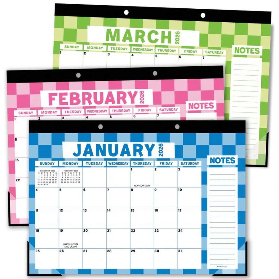 Designs 2026-2027 Desk Calendar 18-Month 11x17 Inches Monthly Planner ...