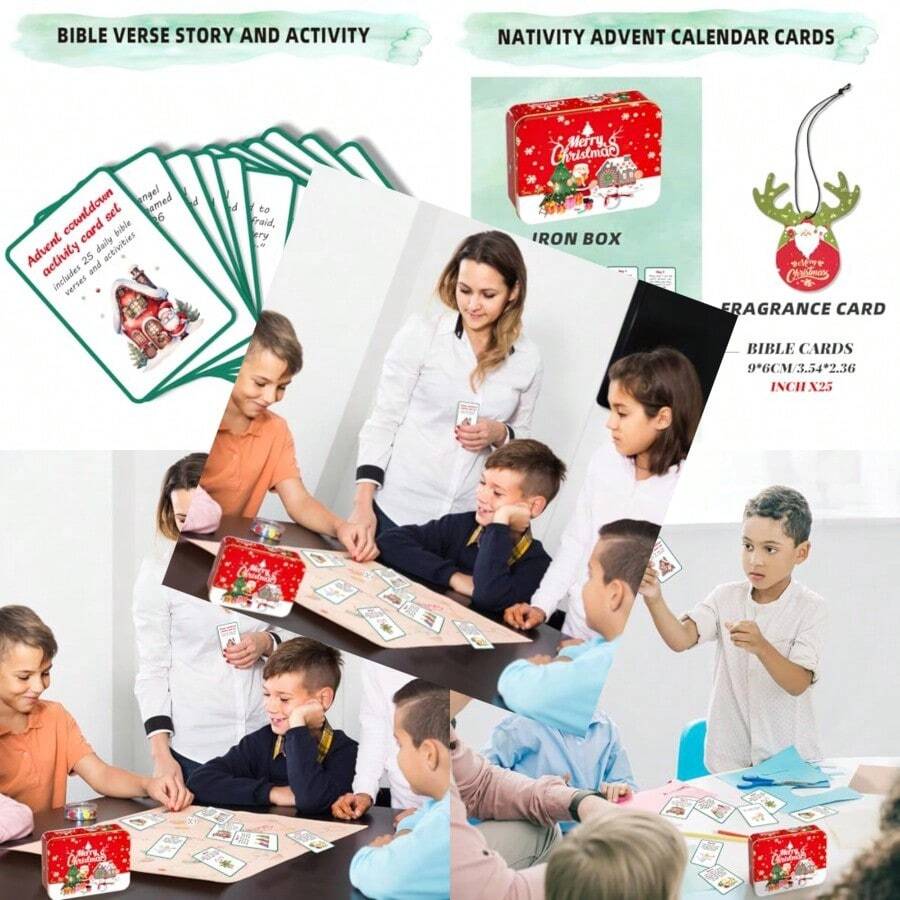 2025 Christian Advent Calendar For Christmas Religious 24 Activities ...