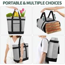 Large Insulated Tote Bag - 40L Capacity, Leak - Proof, Double - Layer ...