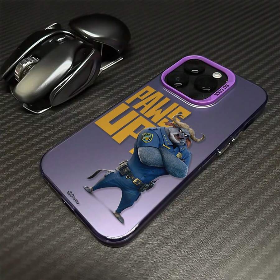 Disney Zootopia Chief Bogo Phone Case, "PAWS UP" Slogan With Stern ...