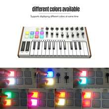 WORLDE TUNA MINI Ultra-Portable 25-Key USB MIDI Keyboard Controller 8 ...