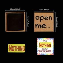 Nothing Keychain Prank Party Gift Box - Funny "It'S Nothing" Acrylic ...